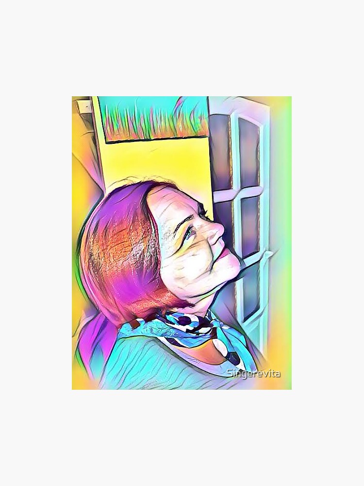 "Evita ( singer )" Sticker for Sale by Singerevita | Redbubble