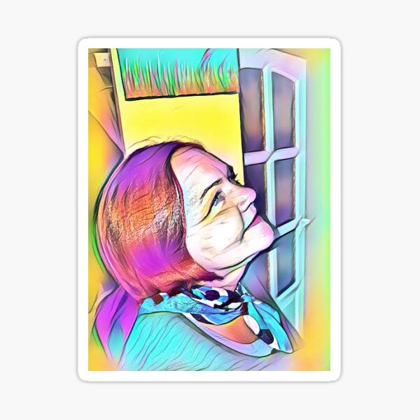 "Evita ( singer )" Sticker for Sale by Singerevita | Redbubble