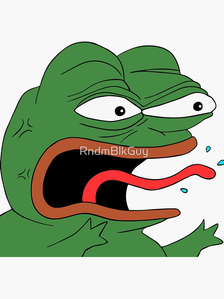 "Pepe - art pfp sticker" Sticker for Sale by RndmBlkGuy | Redbubble