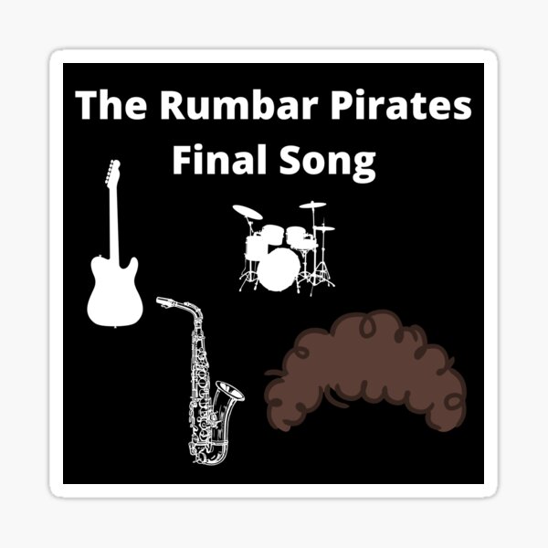 "The Rumbar Pirates Final Song One Piece" Sticker by Dom-Sells | Redbubble