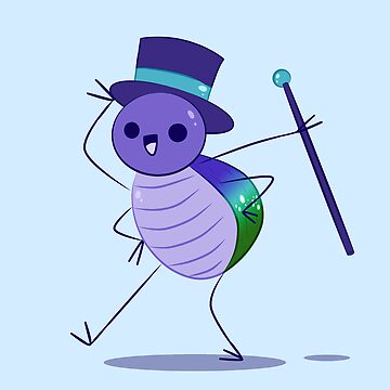 "Dancing Bug" Sticker for Sale by RylanDrawsAlot | Redbubble