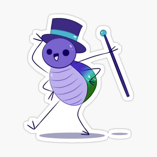 "Dancing Bug" Sticker for Sale by RylanDrawsAlot | Redbubble
