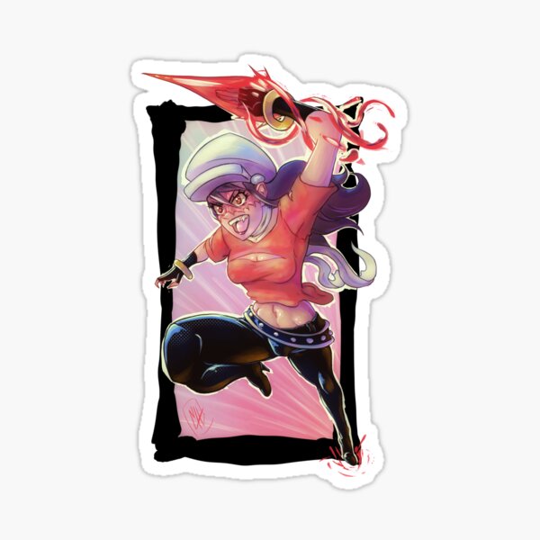 "Akai Neko" Sticker by BoutsOfTheBlind | Redbubble