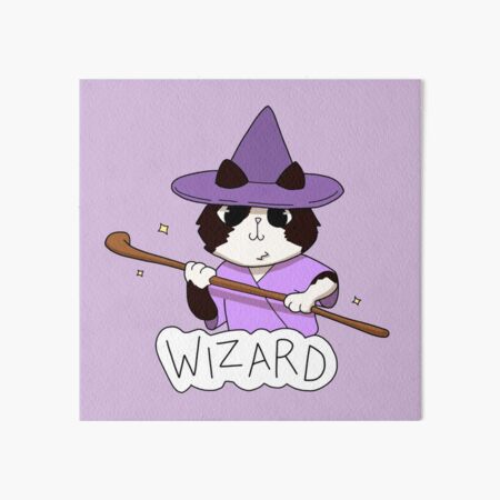"DnD Kitty Classes: Cat Wizard" Art Board Print by lollipoprincess ...