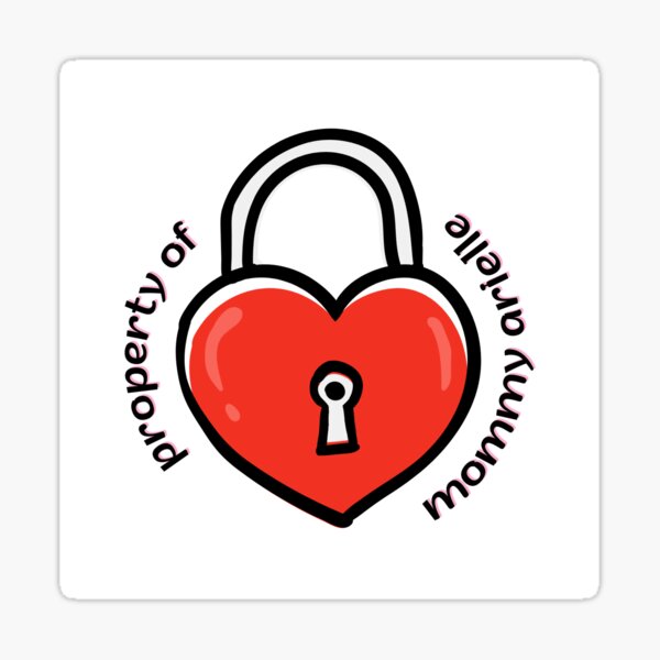 "Property of mommy arielle" Sticker by arielleromero | Redbubble