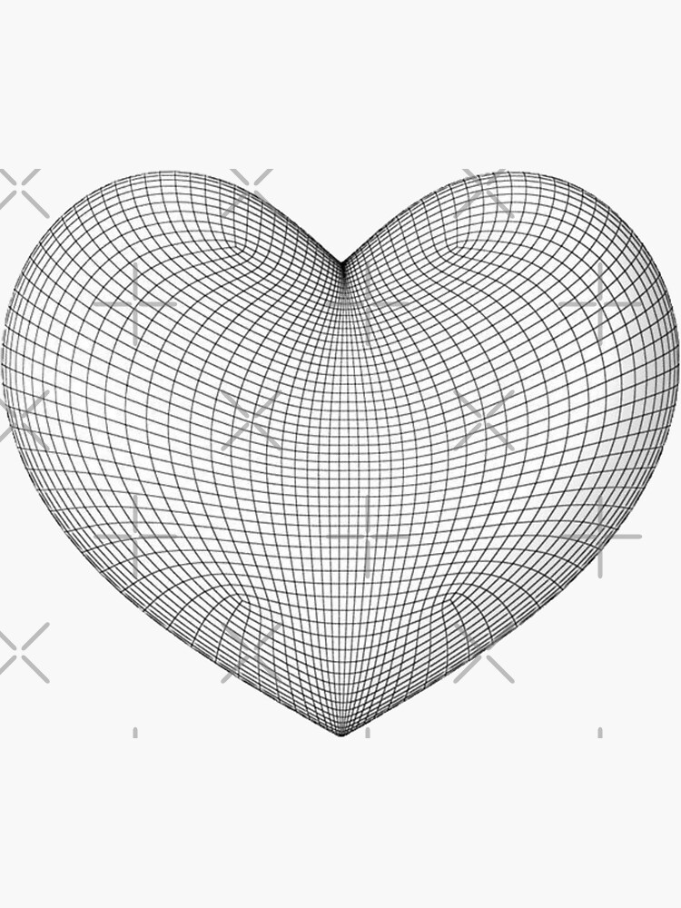 "Y2K Heart Sticker" Sticker by blinkgirlie | Redbubble