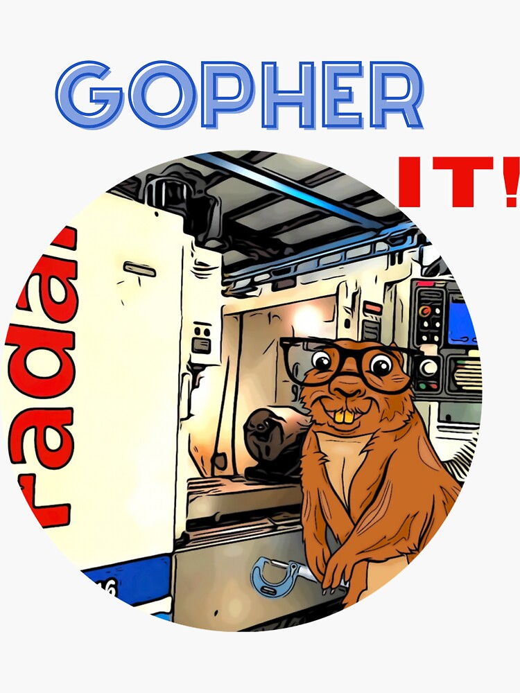 "Gopher It!" Sticker by SquatchCNC | Redbubble