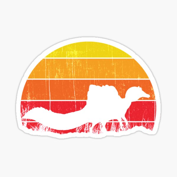 "Vintage Retro Spinosaurus Dinosaur Accurate 2020" Sticker by ...