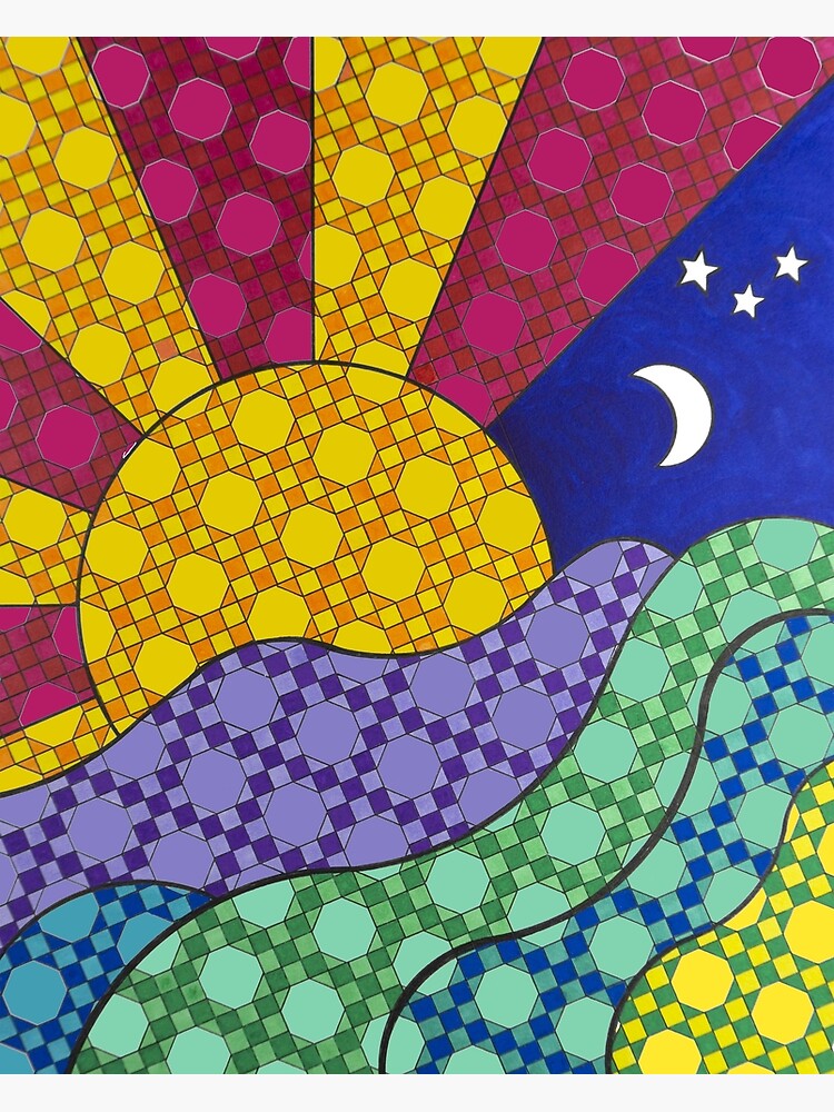 Póster «Sol de los años 60... con un patrón acolchado» de GrandpaH ...