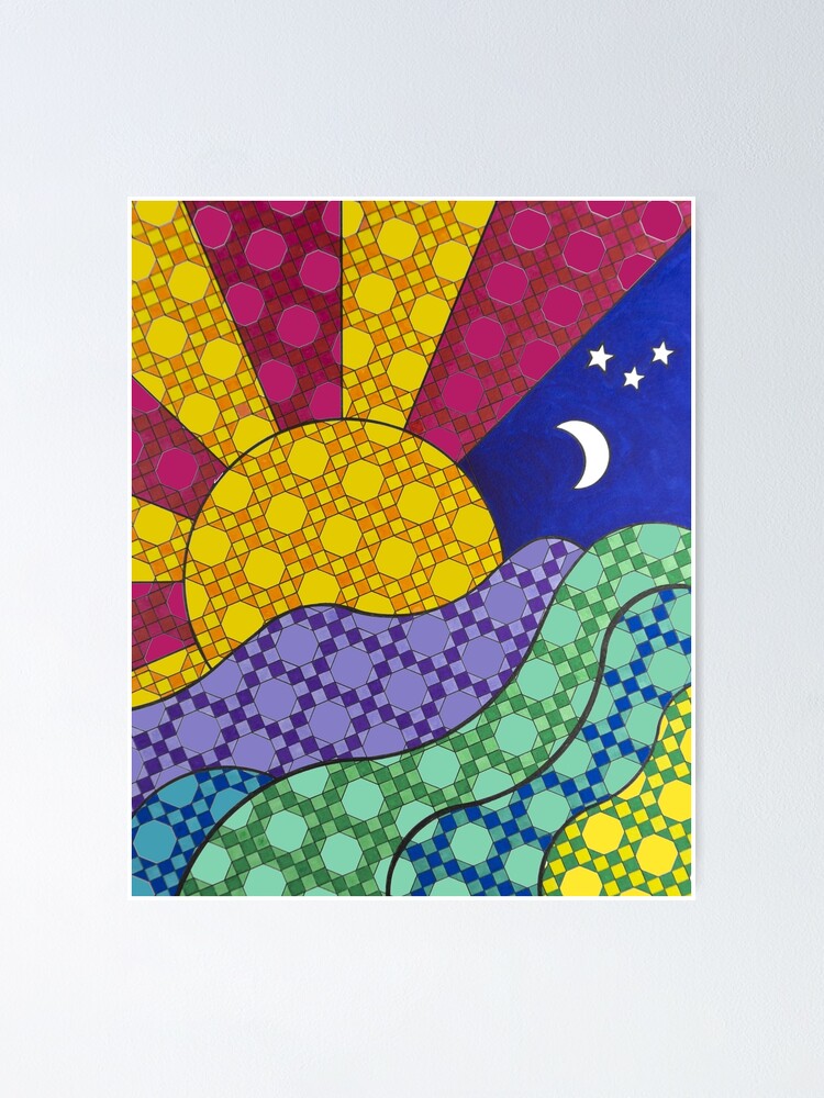 Póster «Sol de los años 60... con un patrón acolchado» de GrandpaH ...