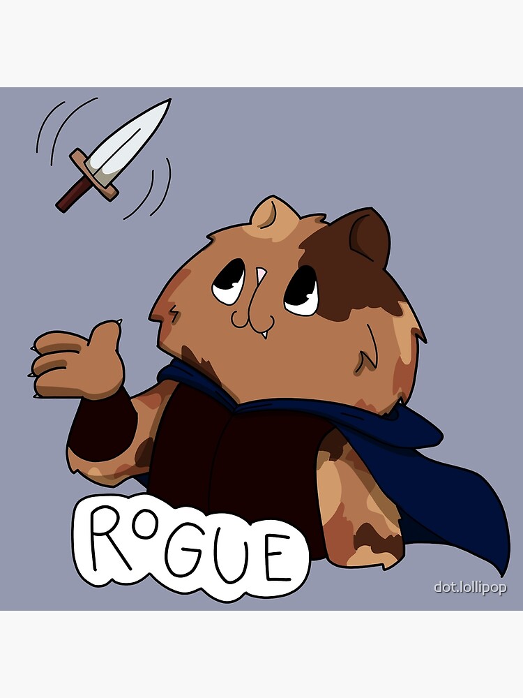 "DnD Kitty Classes: Cat Rogue" Poster for Sale by lollipoprincess ...