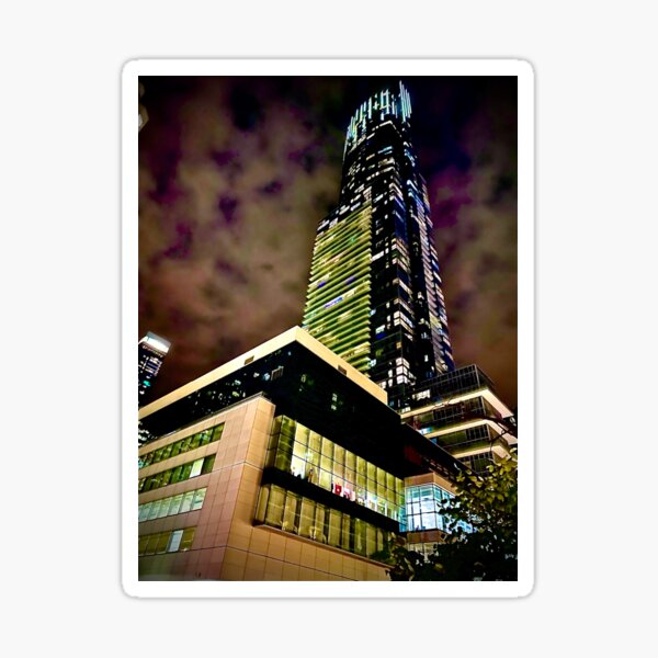 "Nighttime in the big City " Sticker by Tucksmama | Redbubble