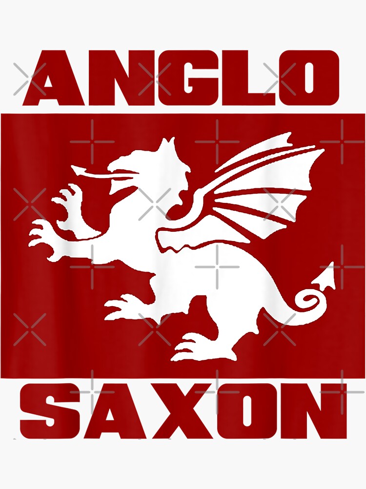 "Anglo-Saxon White Dragon" Sticker for Sale by BierschenkJoh | Redbubble
