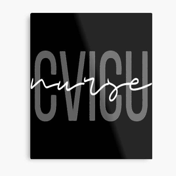 Lámina metálica «Enfermera de CVICU Enfermera cardíaca Enfermera ...