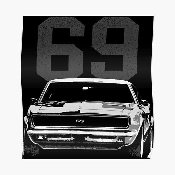 "69 Camaro SS Muscle Car" Poster for Sale by FromThe8Tees | Redbubble