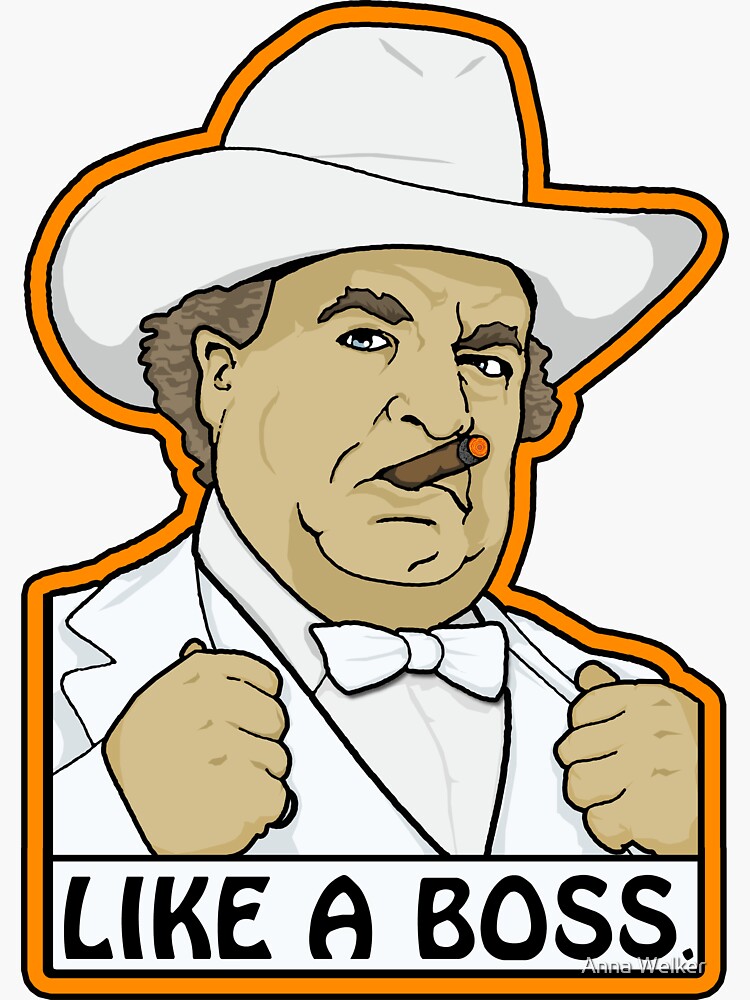 "Like a Boss (Hogg, that is.)" Sticker for Sale by annasaidso | Redbubble