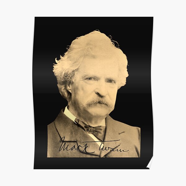 "Mark Twain" Poster for Sale by artsphere | Redbubble
