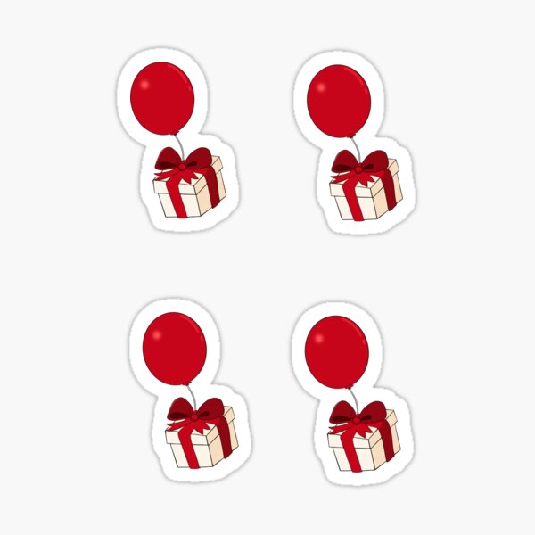"Balloon present pack" Sticker by ashleighm30 | Redbubble