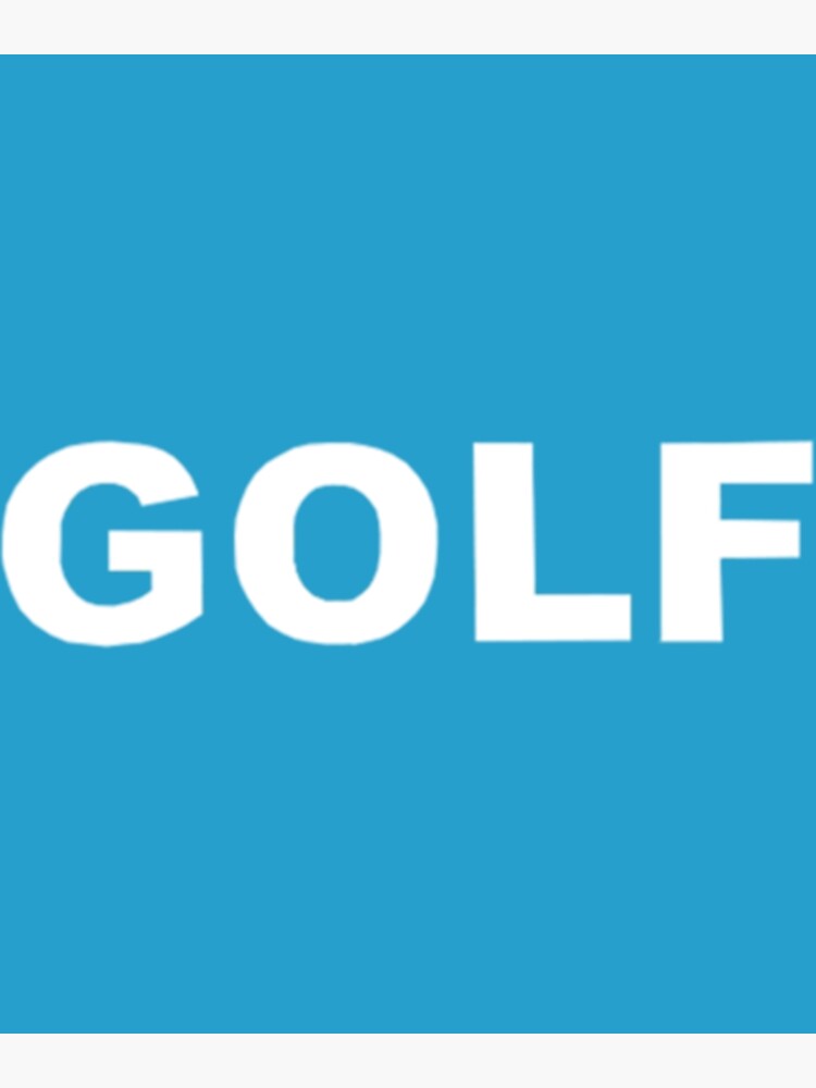 "GOLF WANG Tyler the Creator Golfwang Logo (White) " Poster by ...