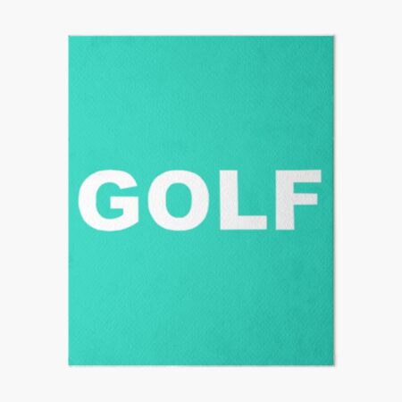 "GOLF WANG Tyler the Creator Golfwang Logo (White) " Art Board Print by ...