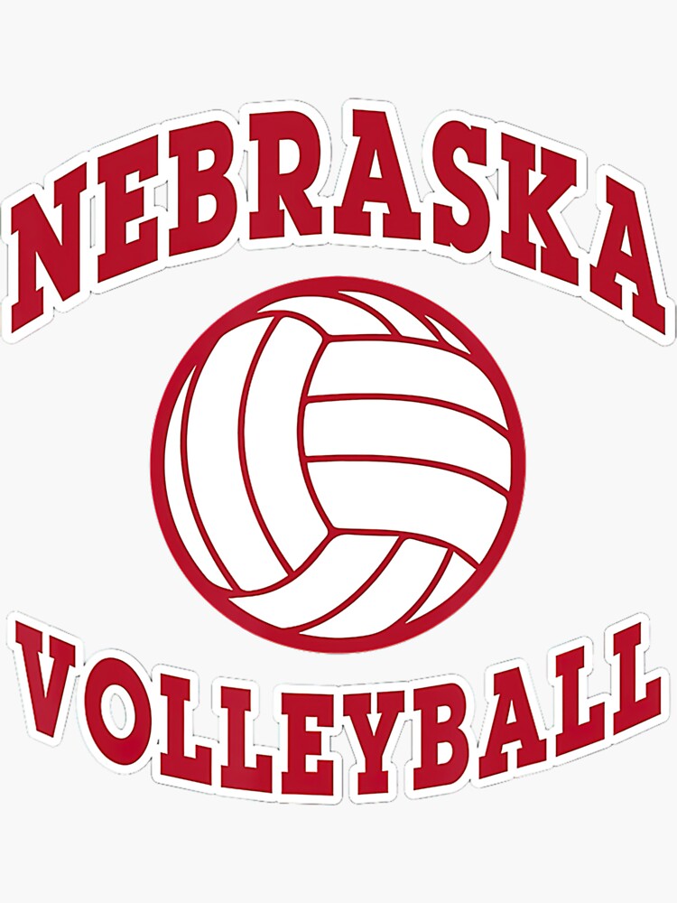 "Nebraska Volleyball Classic T-Shirt" Sticker for Sale by woodaaddy1 ...