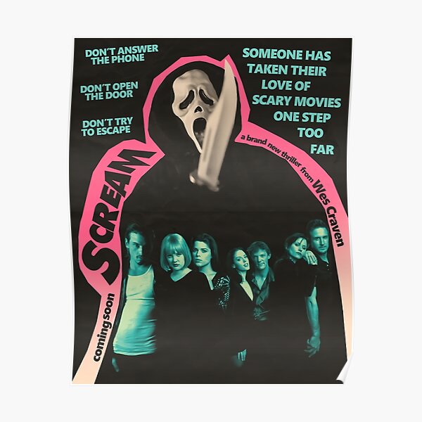 ""Scream" Vintage Movie Poster " Poster for Sale by juksioslskijuhy ...