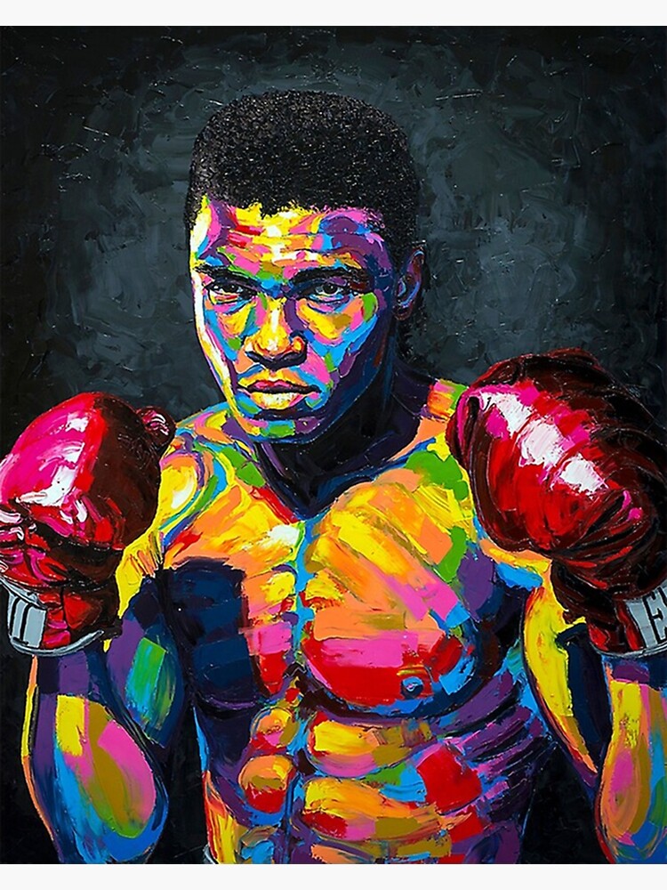 "Muhammad Ali Art Design Poster Poster Muhammad Ali" Sticker by ...