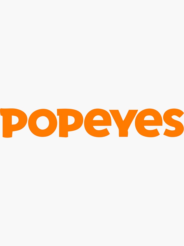 "Popeyes " Sticker by MalaidRed | Redbubble