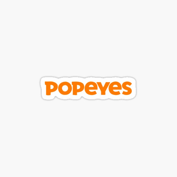 "Popeyes " Sticker by MalaidRed | Redbubble