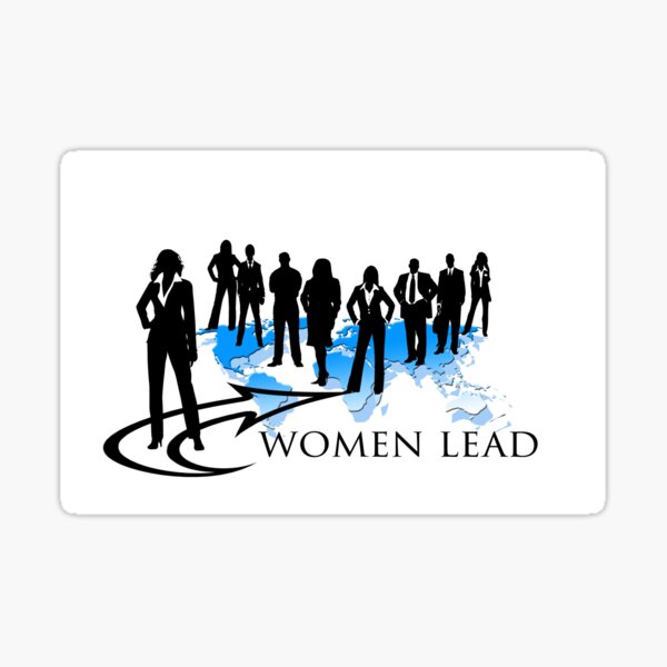 "Women Lead" Sticker for Sale by DusicaP | Redbubble
