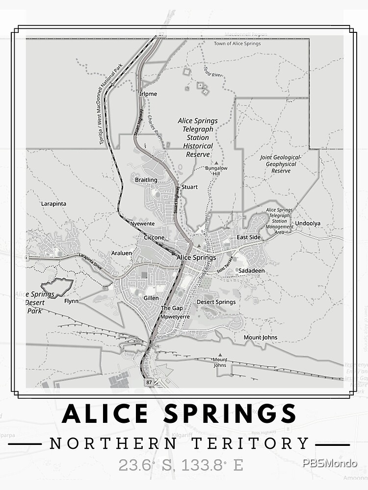 Alice Springs Map