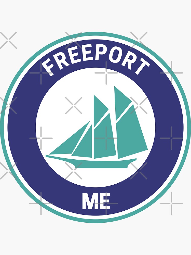 "Vintage Freeport Maine" Sticker for Sale by fearcity | Redbubble