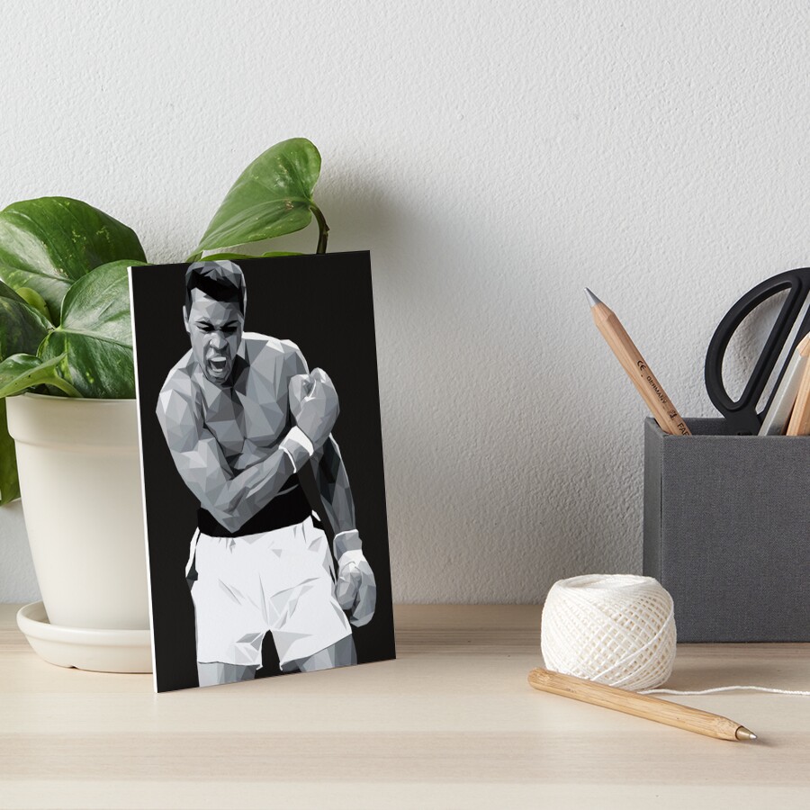 "Muhammad Ali GOAT Boxing Sticker Muhammad Ali" Art Board Print by ...