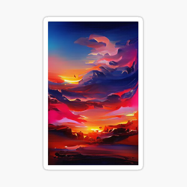 "Sunrise" Sticker for Sale by Felixpoke | Redbubble