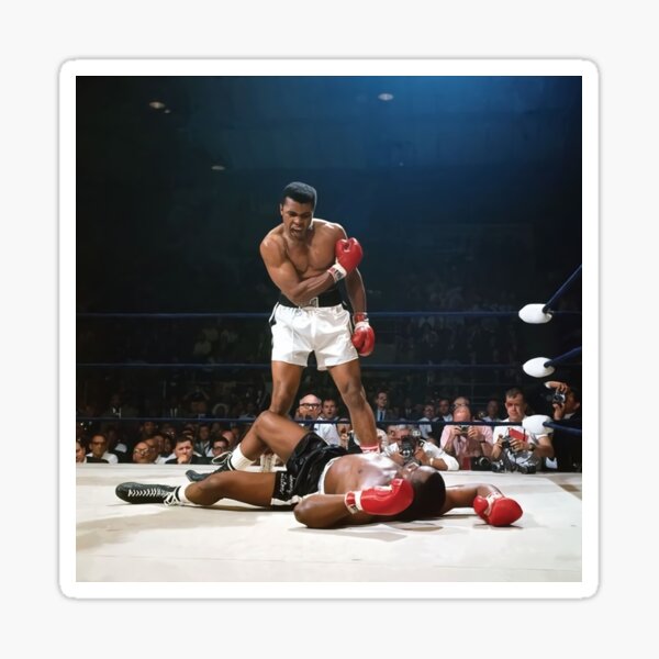 Pegatina «Afiche de las emociones de Muh Ali, Muhammad Ali» de ortonlst ...