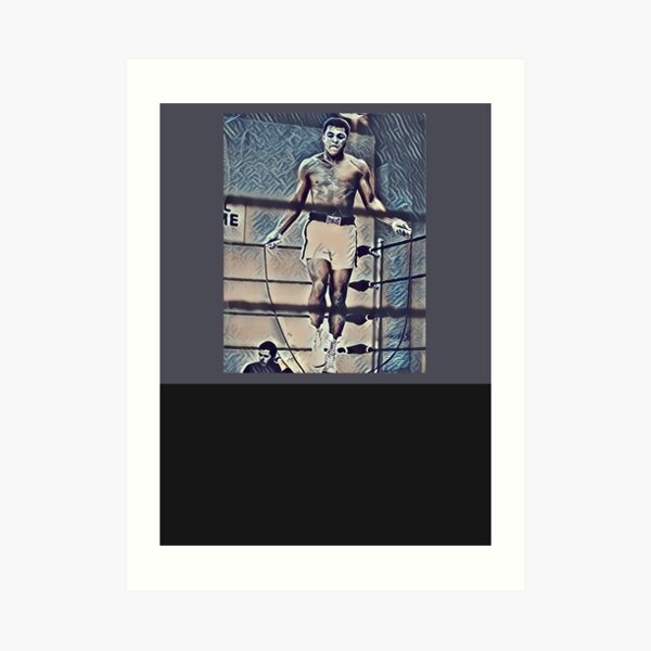 "Muhammad Ali with a Jumping Rope Painting Mouse Pad Muhammad Ali" Art ...