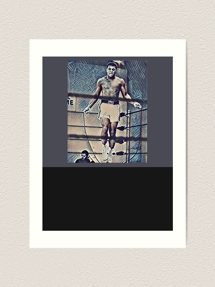"Muhammad Ali with a Jumping Rope Painting Mouse Pad Muhammad Ali" Art ...