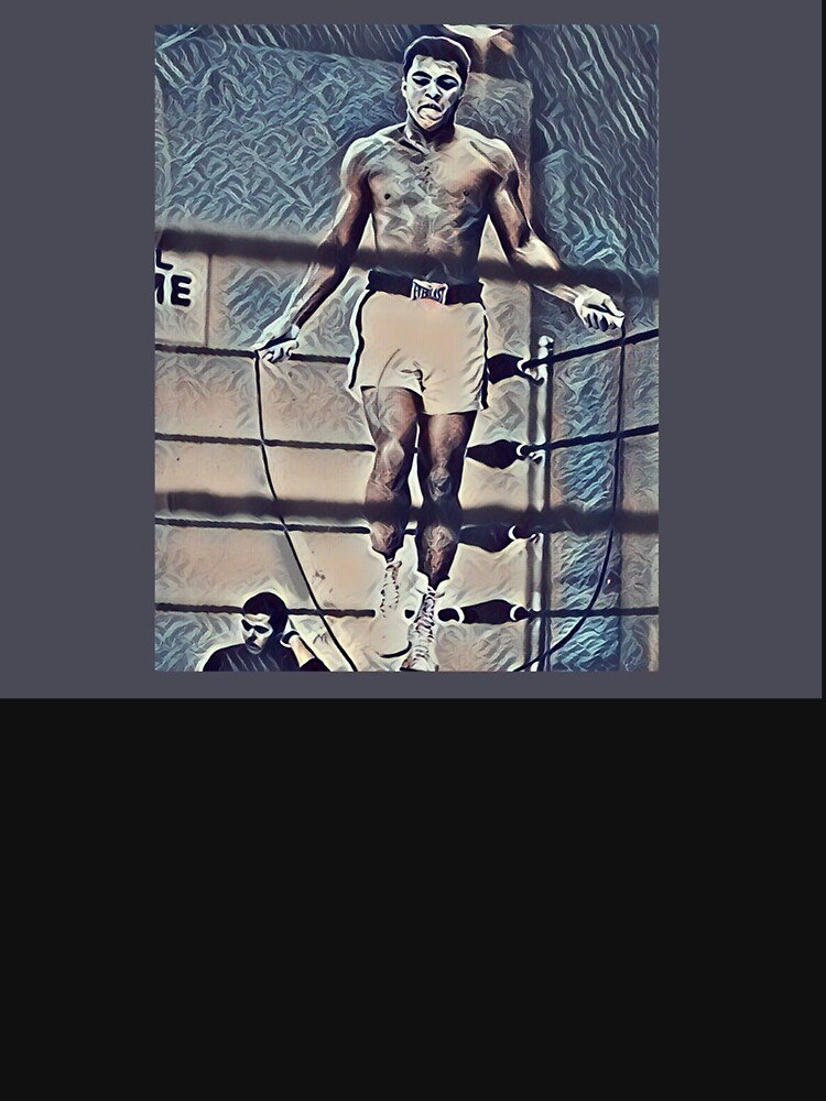 "Muhammad Ali with a Jumping Rope Painting Mouse Pad Muhammad Ali" T ...