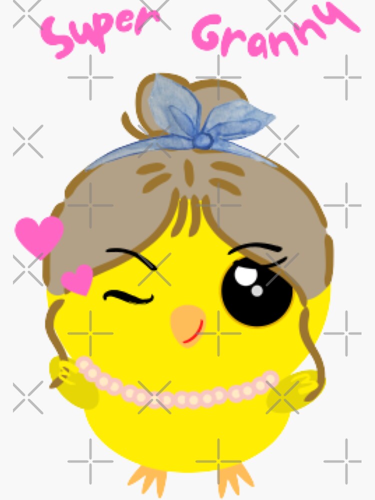 "Coco Chick Super Grandma" Sticker for Sale by HuiArt | Redbubble