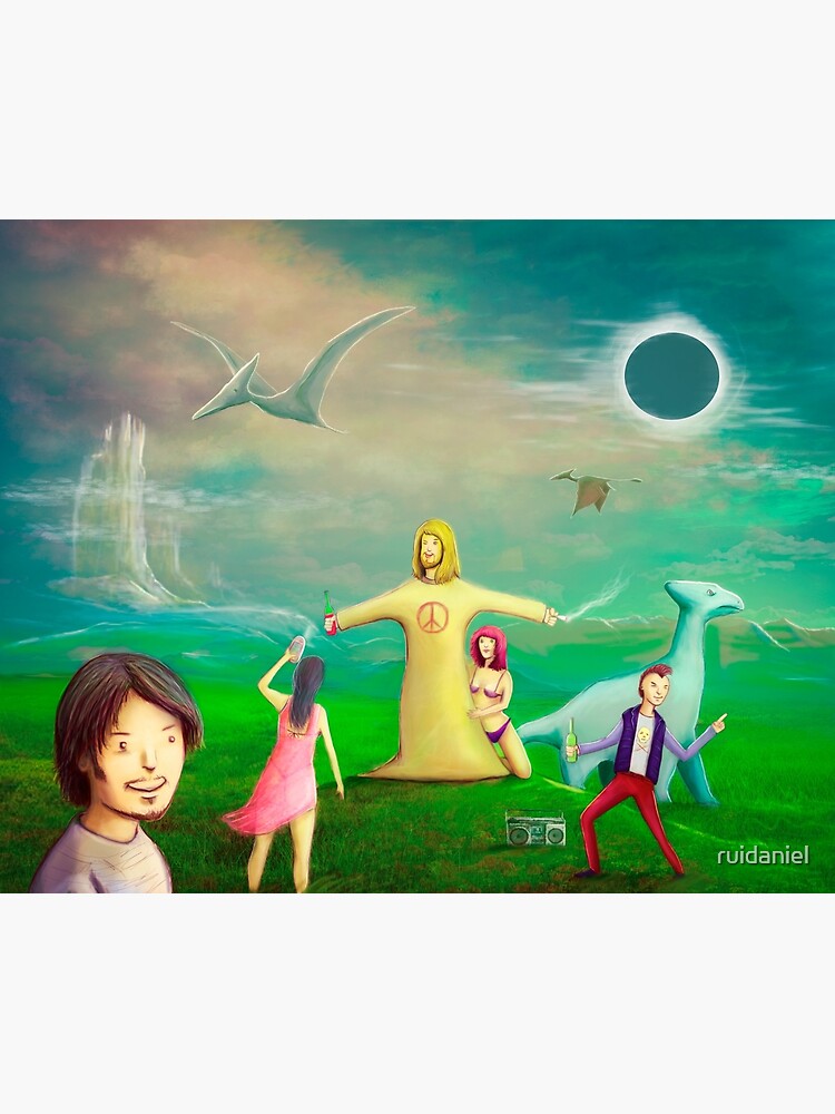 "Jesus Rave Dinosaur Party" Photographic Print by ruidaniel | Redbubble
