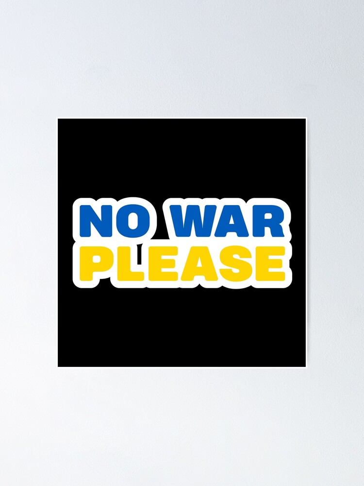 "Vintage No war Please Bold Typography " Poster for Sale by X-Trends ...