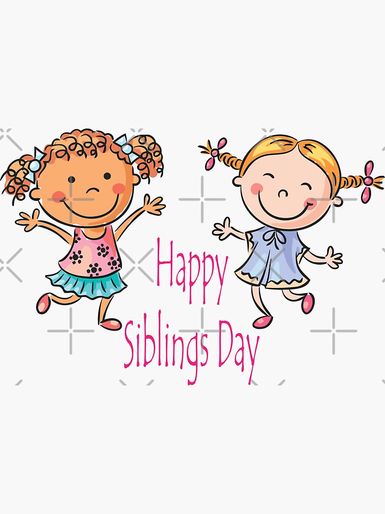 "Happy Siblings Day" Sticker by jothi-designers | Redbubble