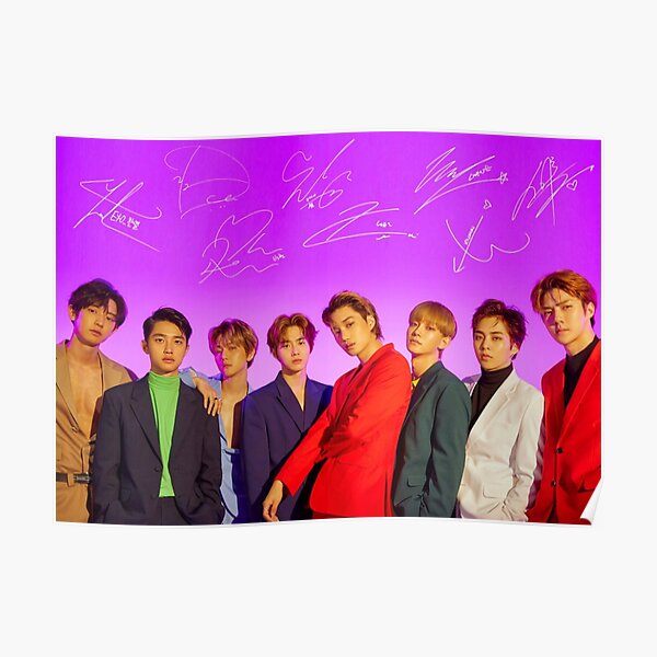 "EXO Poster" Poster for Sale by kiandravestr | Redbubble