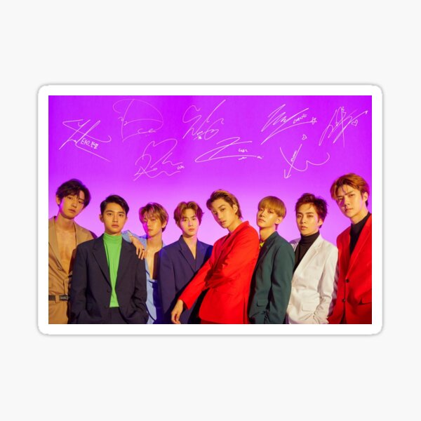"EXO Poster" Sticker by kiandravestr | Redbubble