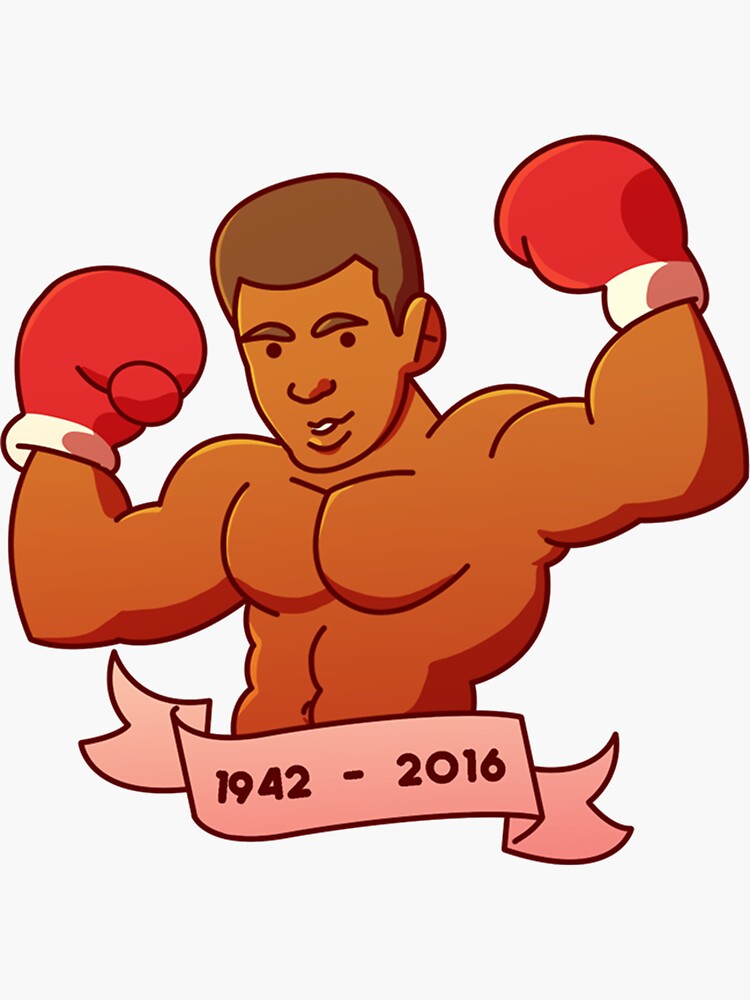 "RIP Muhammad Ali Sticker Muhammad Ali" Sticker by bernascrga | Redbubble