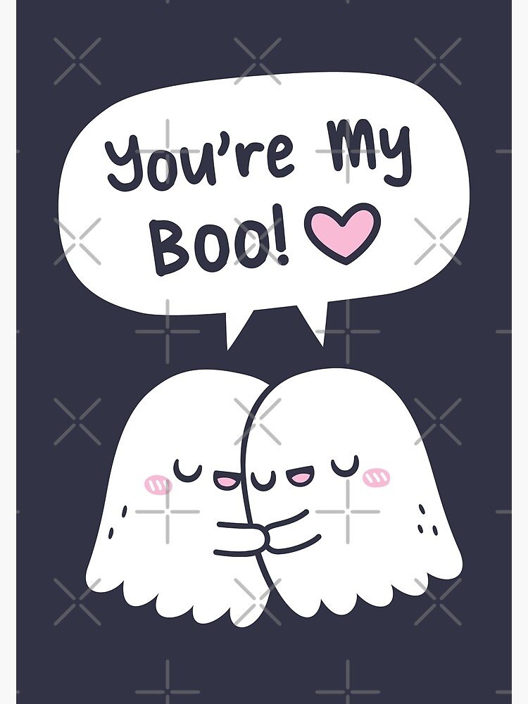 "Cute Hugging Ghosts You're My Boo Besties" Poster by rustydoodle ...