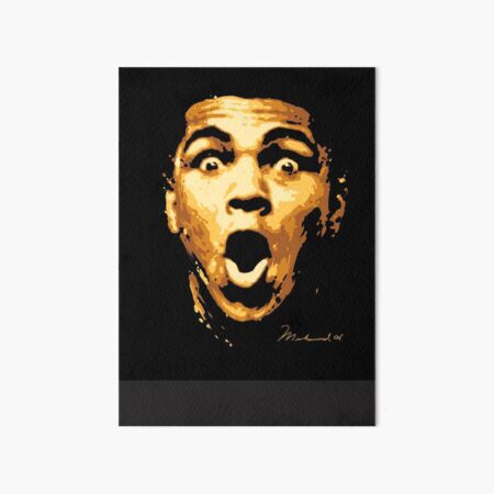 Lámina rígida «Muhammad Ali Shock Face Lámina metálica, Muhammad Ali ...