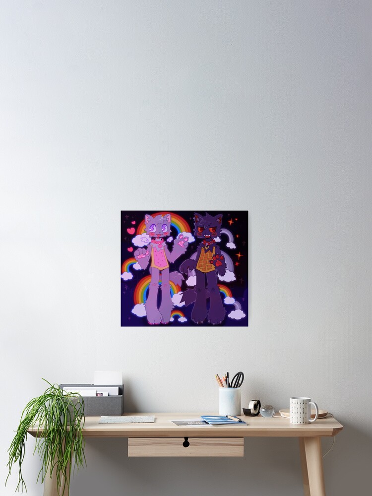 "Nyan cat and Tac nayn! " Poster for Sale by Starrioo | Redbubble
