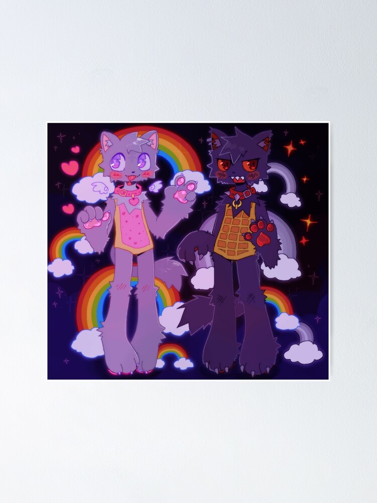 "Nyan cat and Tac nayn! " Poster for Sale by Starrioo | Redbubble