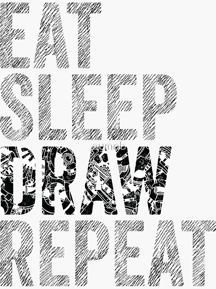 "Eat Sleep Draw Repeat Shirt, Artist Shirt, Sketching Shirt, Drawing ...